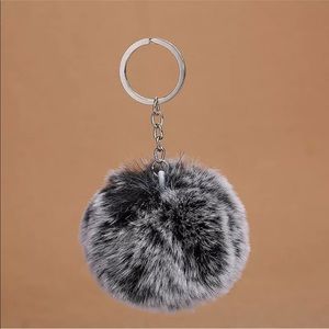 Accessories | Fuzzy Bag Charm Keychain Pompom | Poshmark